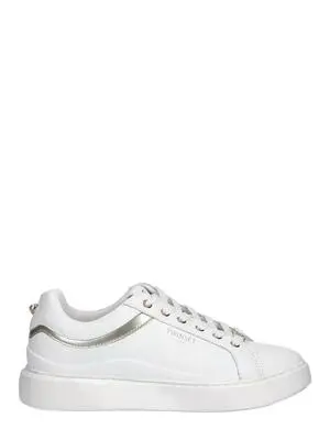 TWINSET Logo-Embossed Leather Sneakers