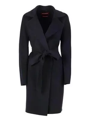 Max Mara Ajaccio Belted Coat - Blue