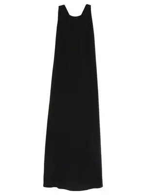 Aspesi Scoop Neck Maxi Dress - Black