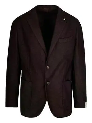 L.B.M. 1911 Notched Lapel Blazer - Brown