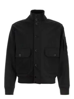 C.P. COMPANY Stretch Button Jacket - Black