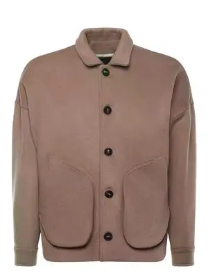 GIULIANO GALIANO Dire Buttoned Long-sleeves Jacket - Neutrals