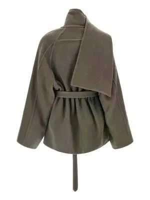 Rick Owens Scarf Flight Coat - Green