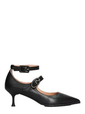 FRATELLI RUSSO Leather Heeled Pumps - Black