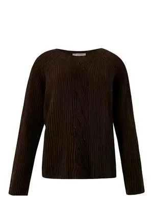 D.exterior Cable-knit Sweater - Brown