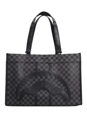 SPRAYGROUND Checked Tote Bag - Grey