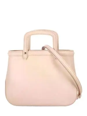 Rodo Top Handle Leather Tote - Pink