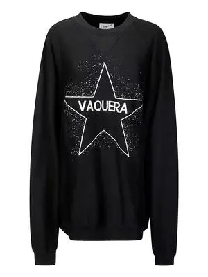 Vaquera Star-graphic Sweatshirt - Black