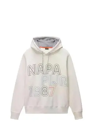 NAPAPIJRI Fiemme Logo-print Hoodie - Neutrals