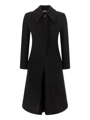 Alexander McQueen Single-breasted Coat - Black