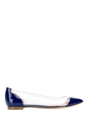 GIANVITO ROSSI Azure Trasp Ballerinas