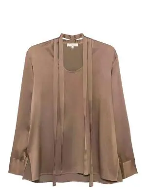 Antonelli Firenze Strap-detail Blouse - Brown