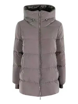 MOORER Carinthia Hooded Puffer Coat - Grey