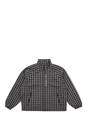 Supreme Plaid Track Jacket - Black