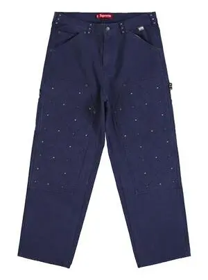 Supreme B.b. Simon Quilted Double Knee Painter Pant - Navy Blue