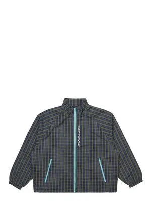 Supreme Plaid Track Jacket - Navy Blue