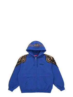 Supreme Wings Zip Up Hooded Sweatshirt Royal