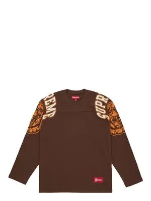 Supreme Mascot Long Sleeve Football Top - Brown