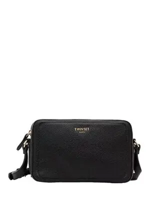 TWINSET Logo-lettering Crossbody Bag - Black