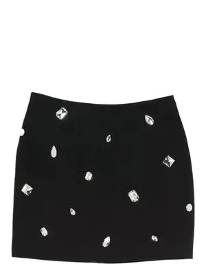 David Koma Embellished Mini Skirt - Black