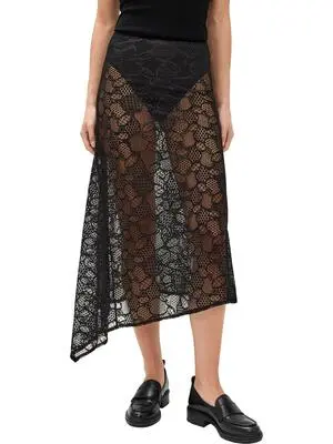 Lioness Fleur Midi Skirt - Onyx