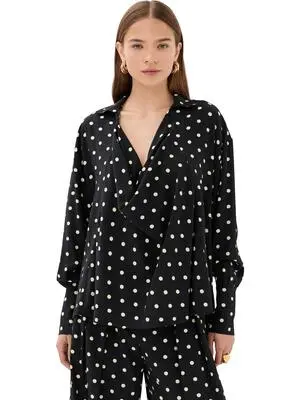 Françoise Malgosia Blouse - Polka Dot Black And White