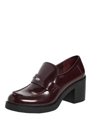 Tory Burch Heeled Lug Loafers - Plum