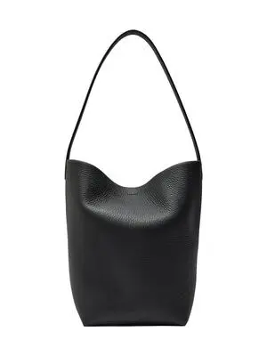 THE ROW Park Medium Leather Tote - Black