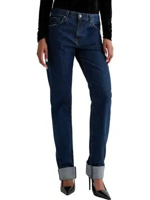 Ag The Boyfriend Mid-rise Relaxed Straight-leg Jeans - Escapism