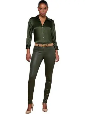 L'AGENCE L'AGENCE Marguerite Coated Skinny Jean