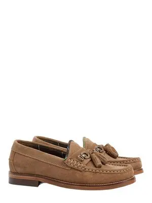 Barbour Jen Tassel Loafer Taupe Suede