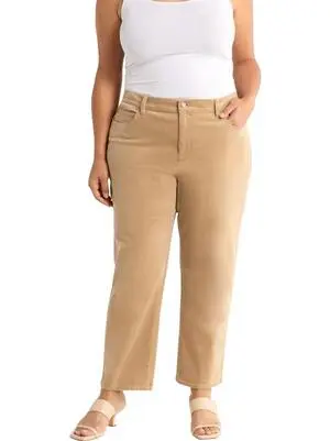 EILEEN FISHER High-Waist Ankle Straight-Leg Jeans