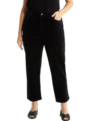 EILEEN FISHER High-Waist Ankle Straight-Leg Jeans