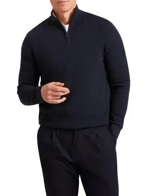Ted Baker London Quarter-zip Sweater - Navy