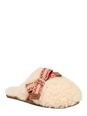 UGG Maxi Curly Genuine Shearling Scuff Slipper Natural