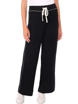 Vince Camuto Knit Drawstring Pants - Rich Black