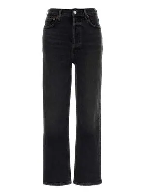 AGOLDE Stretch Denim Jeans - Black