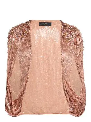 Jenny Packham Mina Sequin Capelet - Sable