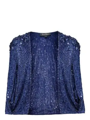 Jenny Packham Mina Sequin Capelet - Sea Dragon