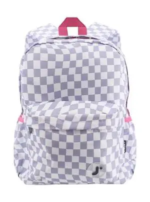 J WORLD Oz 17" Daily Backpack - Lavender Checkers