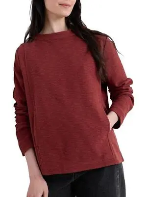SEASALT CORNWALL Topshell Sweatshirt - Burgundy