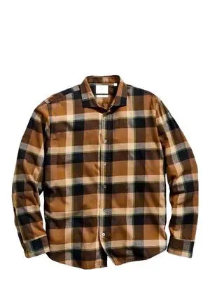 Billy Reid Cedar Plaid Button-up Shirt - Brown Multi
