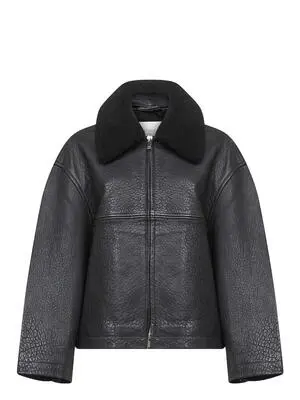Studio Nicholson Leather Jacket - Black