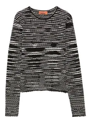 Missoni Wool-blend Crewneck Sweater - Brown