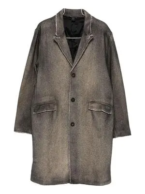 Avant Toi Wool Single-breasted Coat - Brown