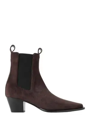 TOTEME The City Suede Chelsea Boots - Brown