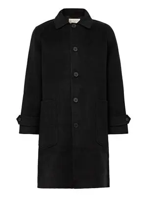 Officine Générale Bryce Wool-felt Coat - Black