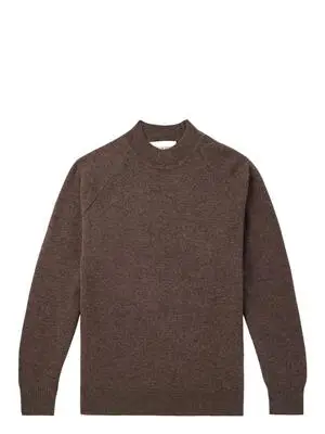 A KIND OF GUISE Morello Merino Wool Mock-neck Sweater - Brown