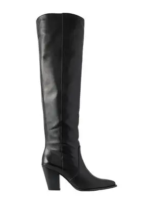 STUART WEITZMAN Jolene Leather Knee Boots - Black