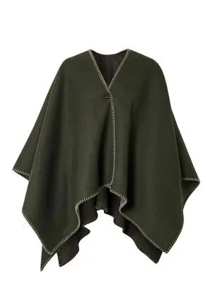 PURDEY Welbeck Reversible Wool And Cashmere-Blend Cape